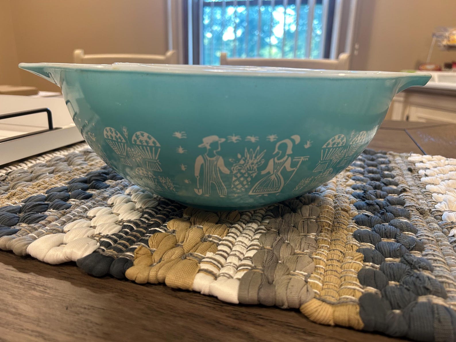 Vintage Pyrex Amish Butterprint 4 PC Cinderella Bowl Set 441 442 443 ...