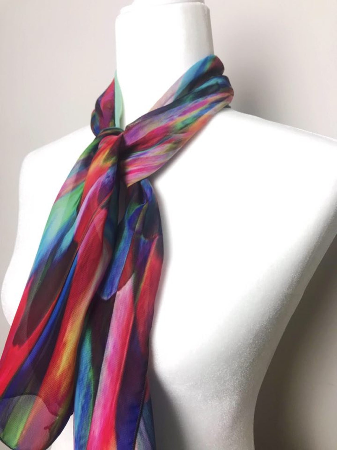 Emilia Scarf, Handmade Scarf, Abstract Scarf, Designer Scarf, Fashion ...