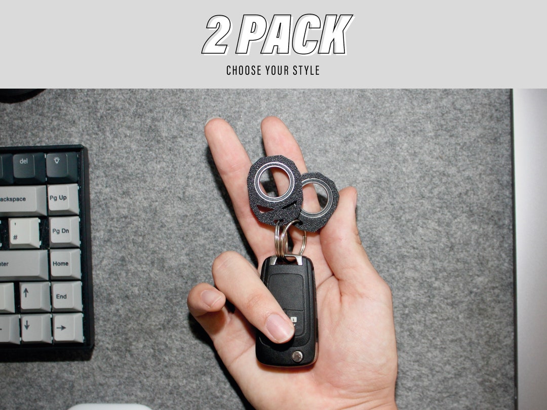 Spinly Fidget Keychains -2 PACK- Key Spinner for Cool Moves - Karambit ...