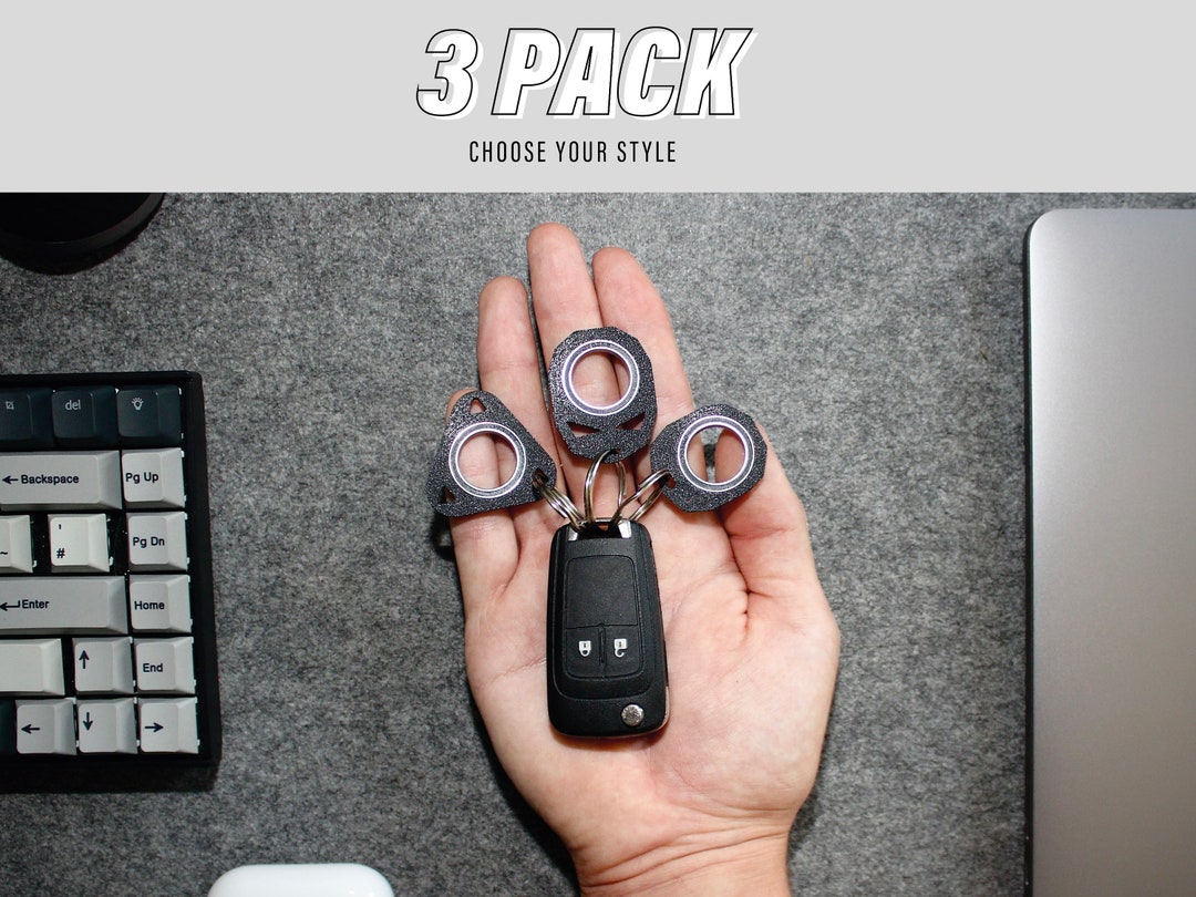 Spinly Fidget Keychains -3 PACK- Key Spinner for Cool Moves - Karambit ...