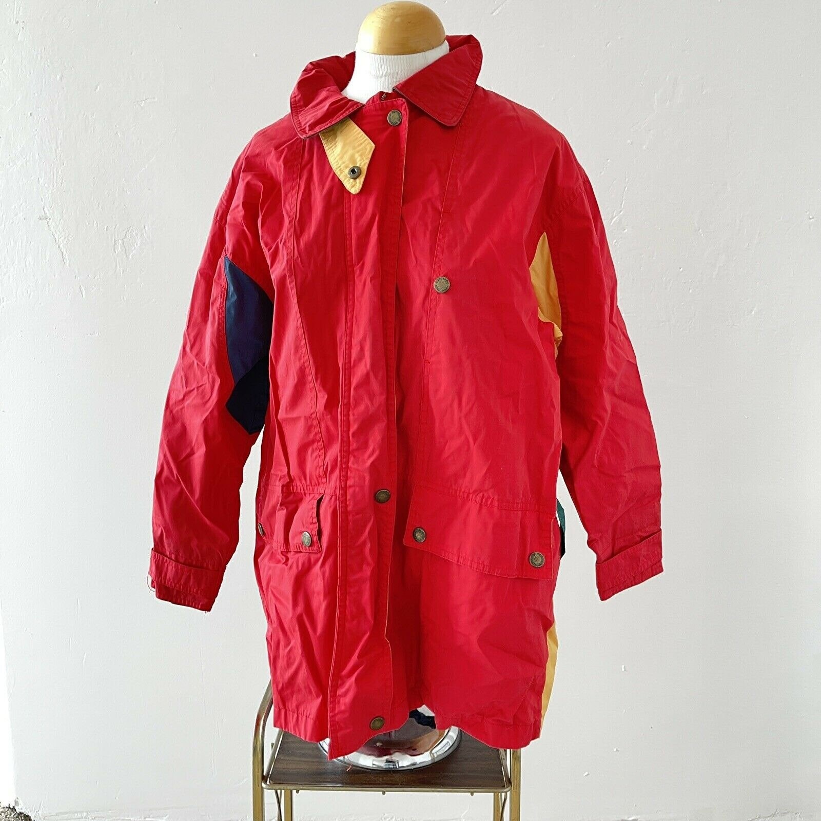 Catalina Jacket Colorblock Red Yellow Green Womens Size Small Unisex ...