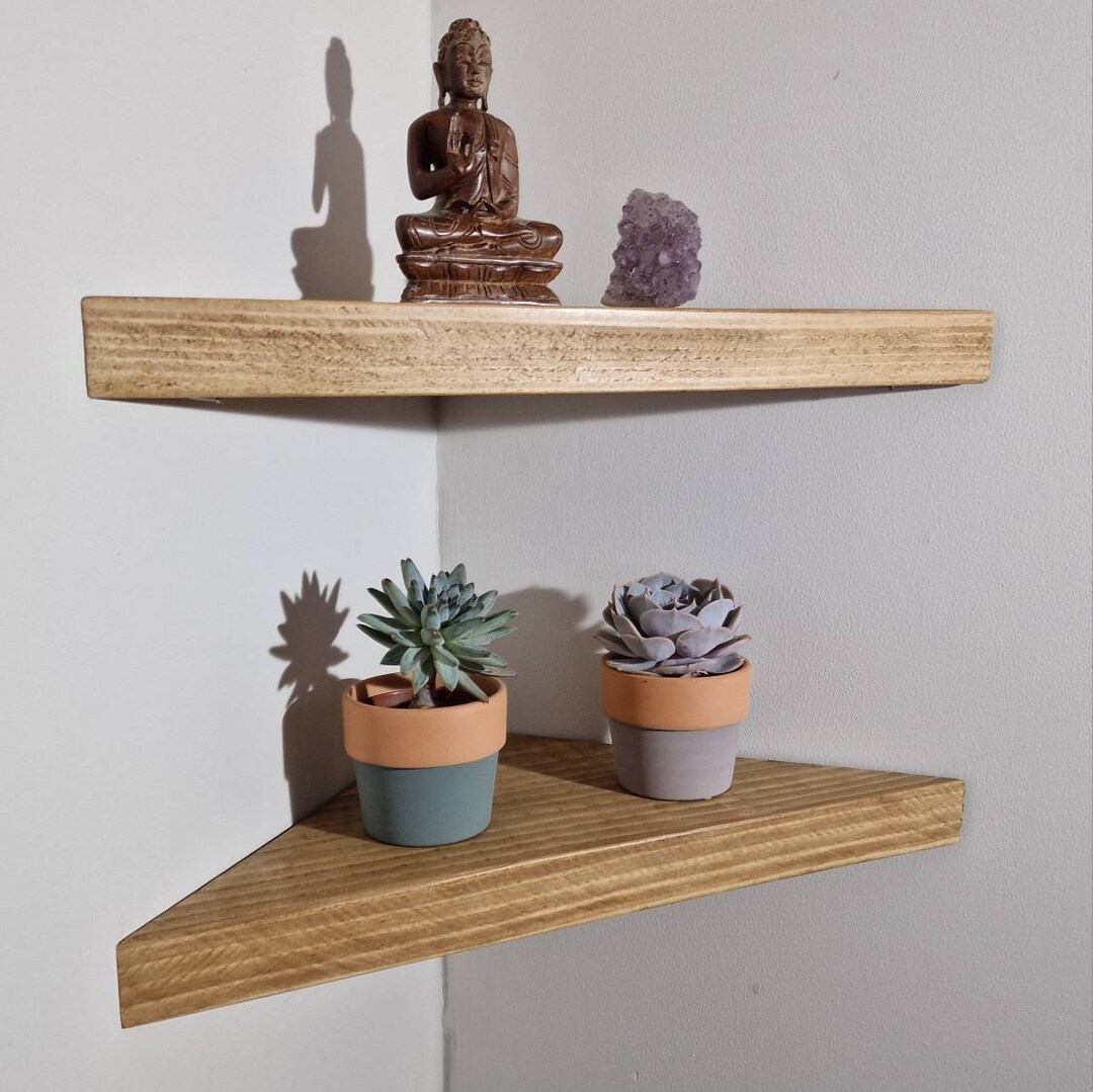 Corner Shelf Scaffold Board Corner Shelves - Etsy