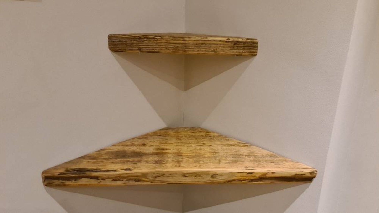 Reclaimed Scaffold Board Corner Shelf - Etsy