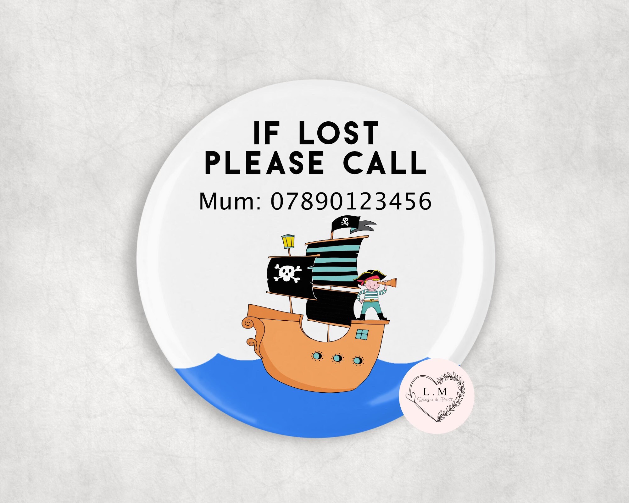 If Lost Badge Childrens Badges Day Out Badge Emergency - Etsy UK