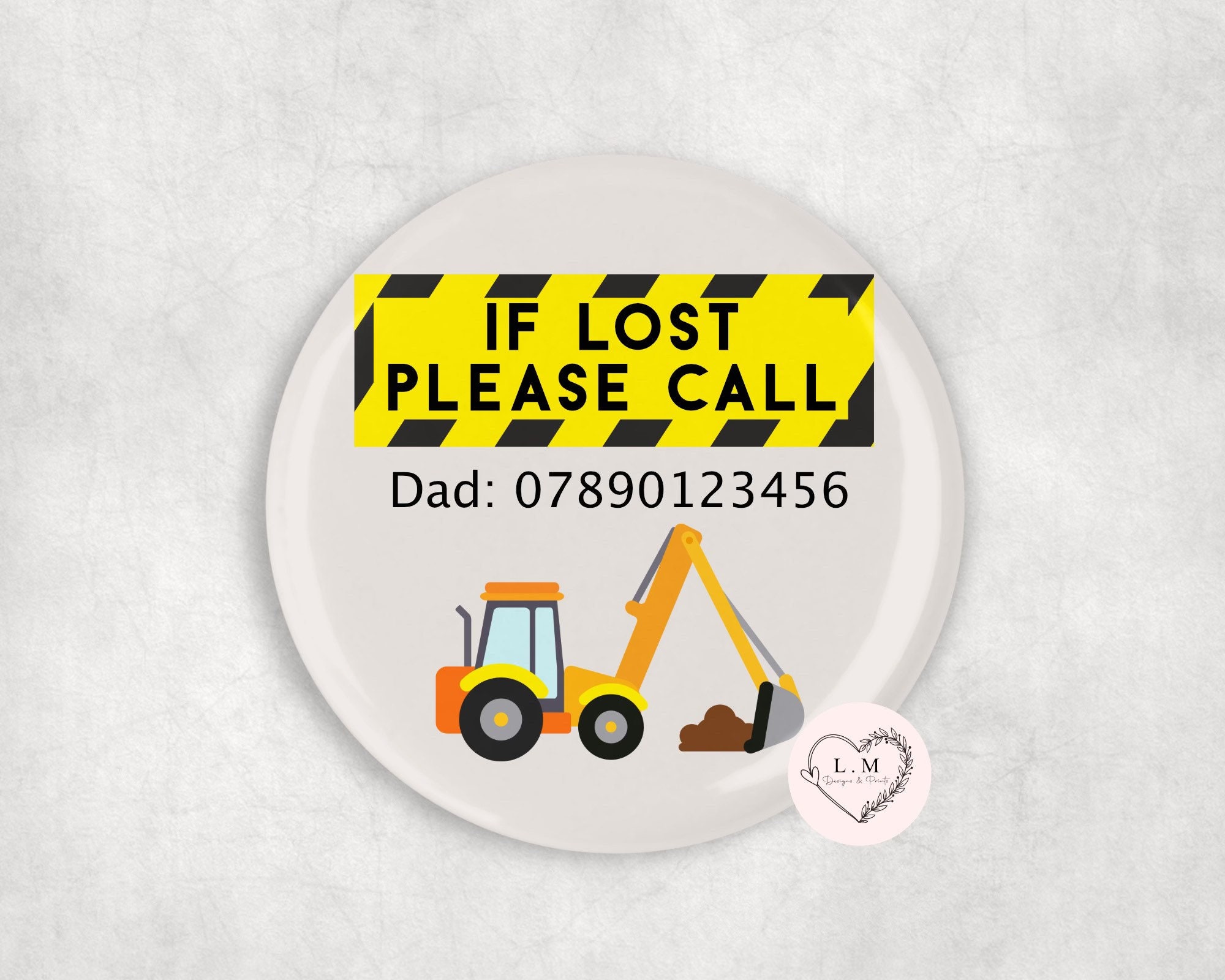 If Lost Badge Childrens Badges Day Out Badge Emergency - Etsy