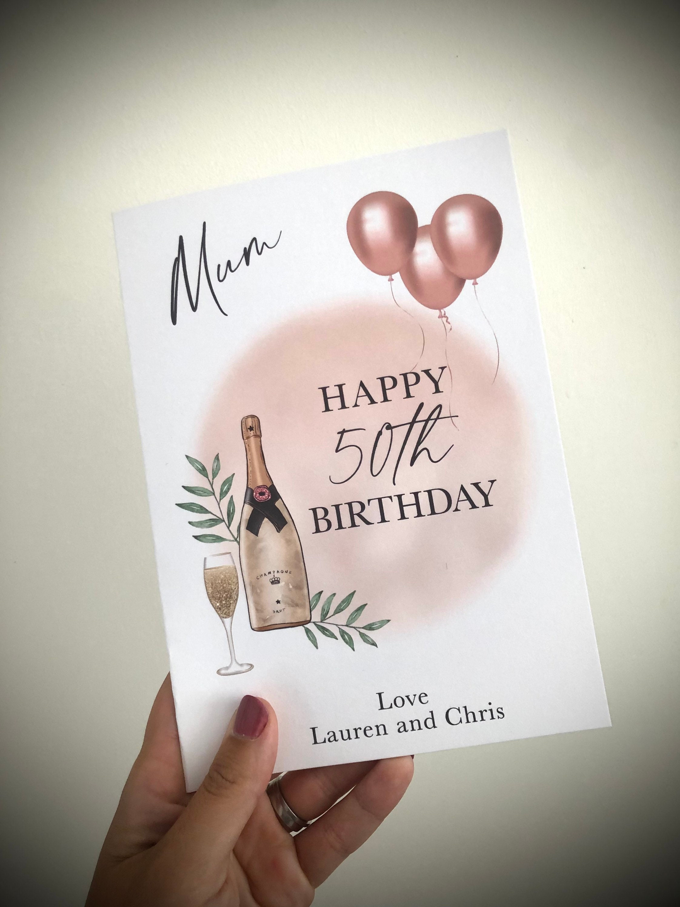 Ladies Birthday Card Happy Birthday Balloon Card Special - Etsy UK