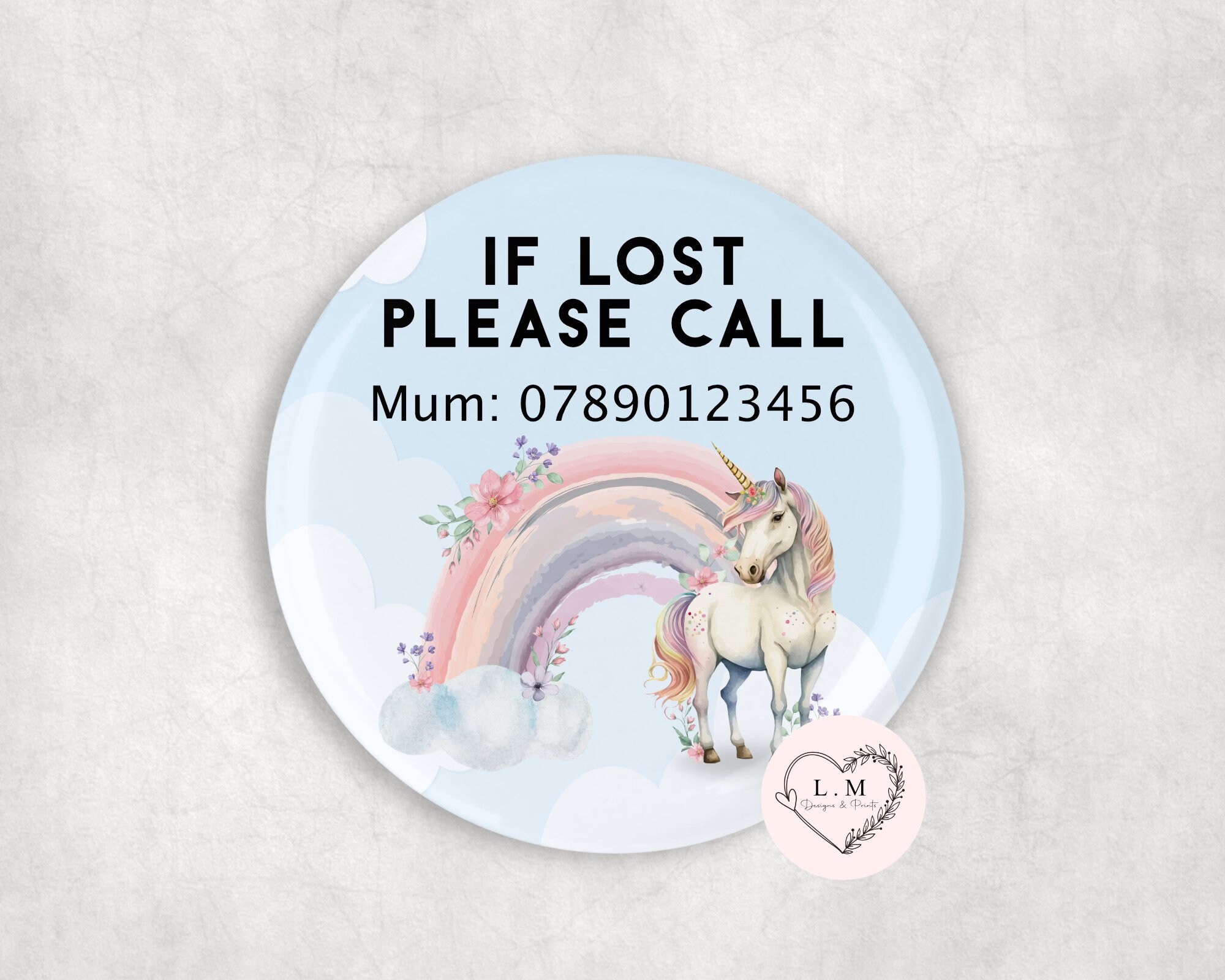 If Lost Badge Childrens Badges Day Out Badge Emergency - Etsy