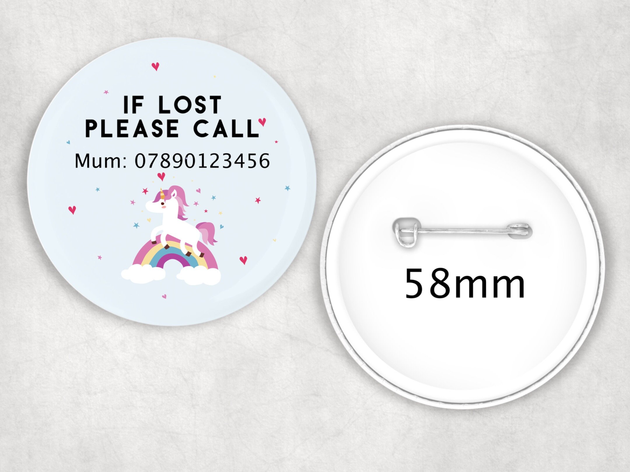 If lost badge childrens badges day out badge emergency | Etsy