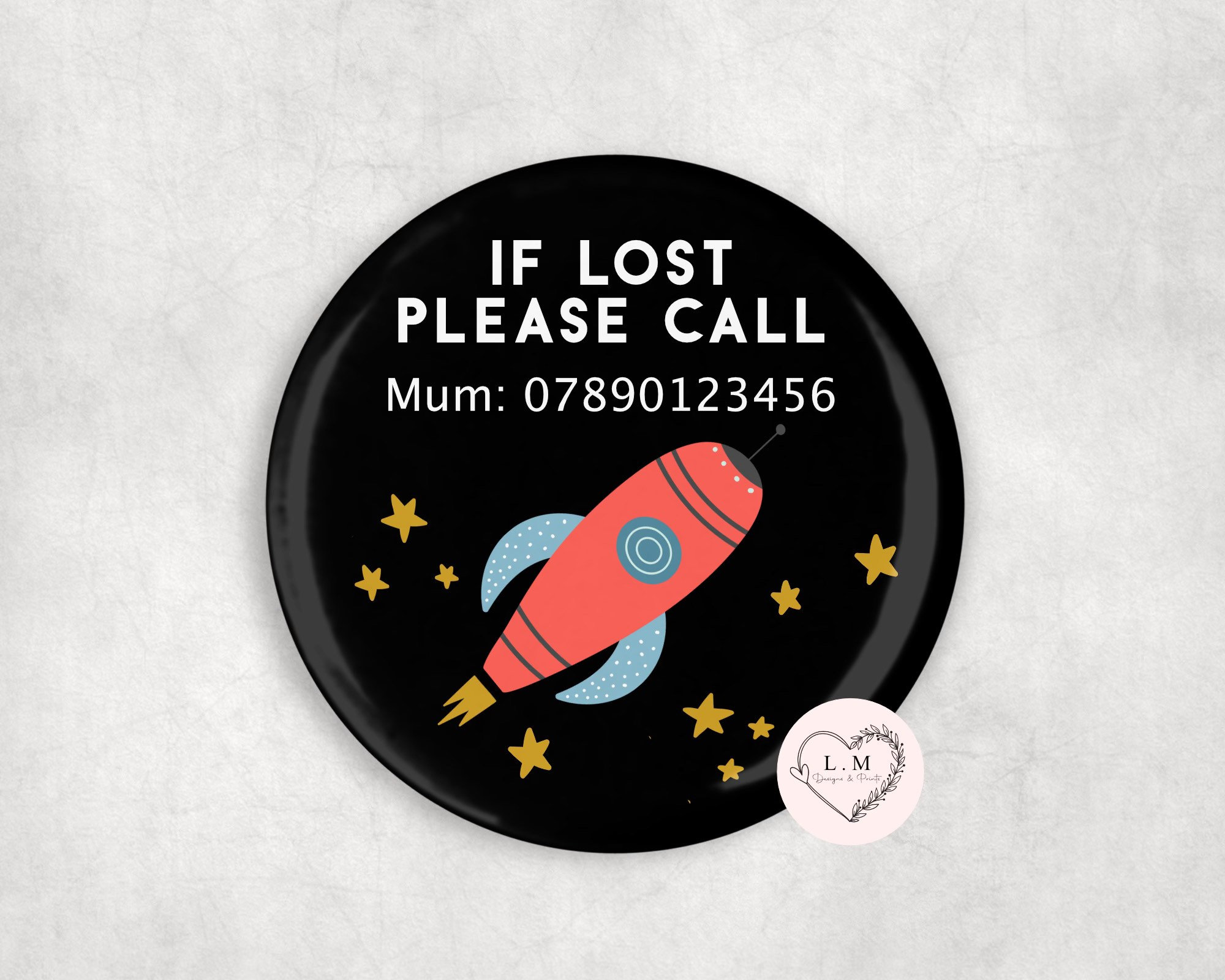 If Lost Badge Childrens Badges Day Out Badge Emergency - Etsy UK