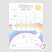 Personalised Rainbow Reward Chart Printable Reward Chart - Etsy