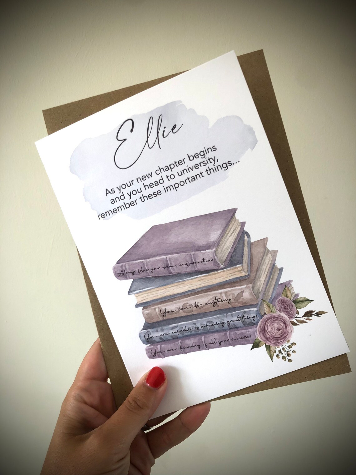 Good Luck Card New Chapter Card University Starter Card - Etsy