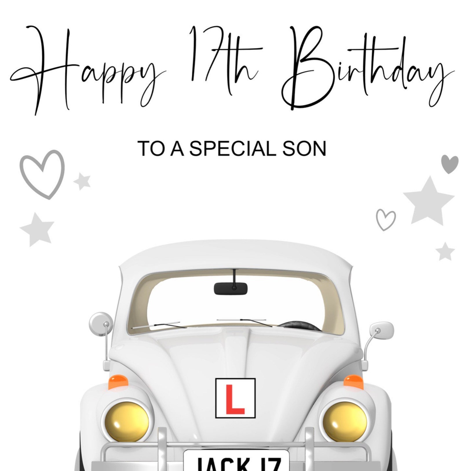 Birthday Card Happy 17th Birthday Driving lesson card | Etsy