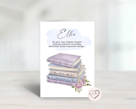 Good Luck Card New Chapter Card University Starter Card - Etsy