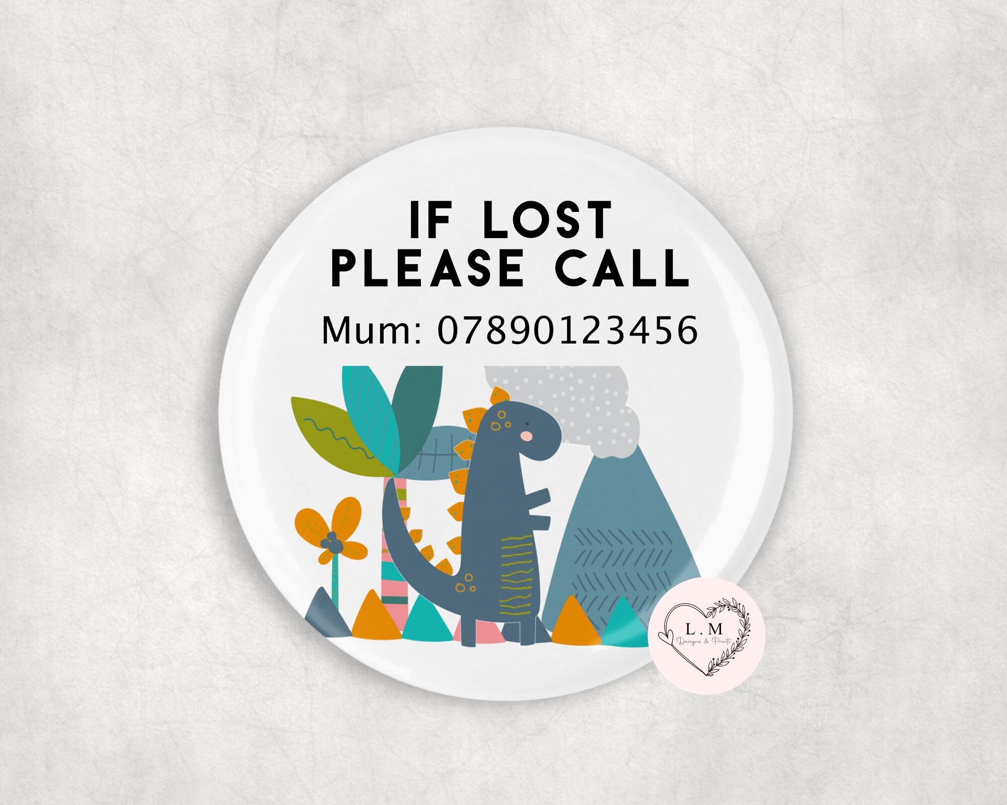 If Lost Badge Childrens Badges Day Out Badge Emergency - Etsy UK