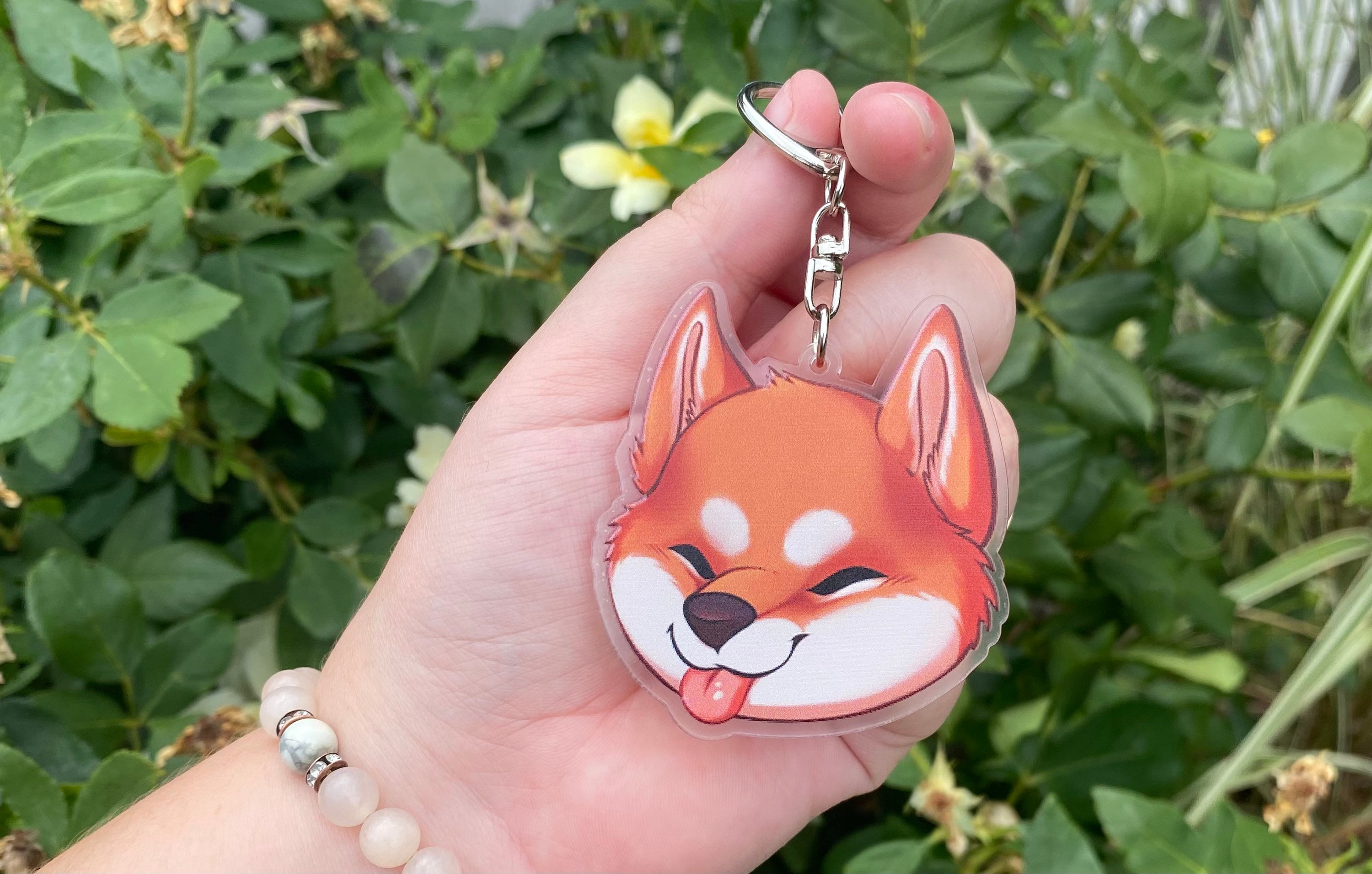 Shiba Inu Keychain - Etsy