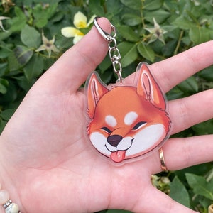 Shiba Inu Keychain - Etsy