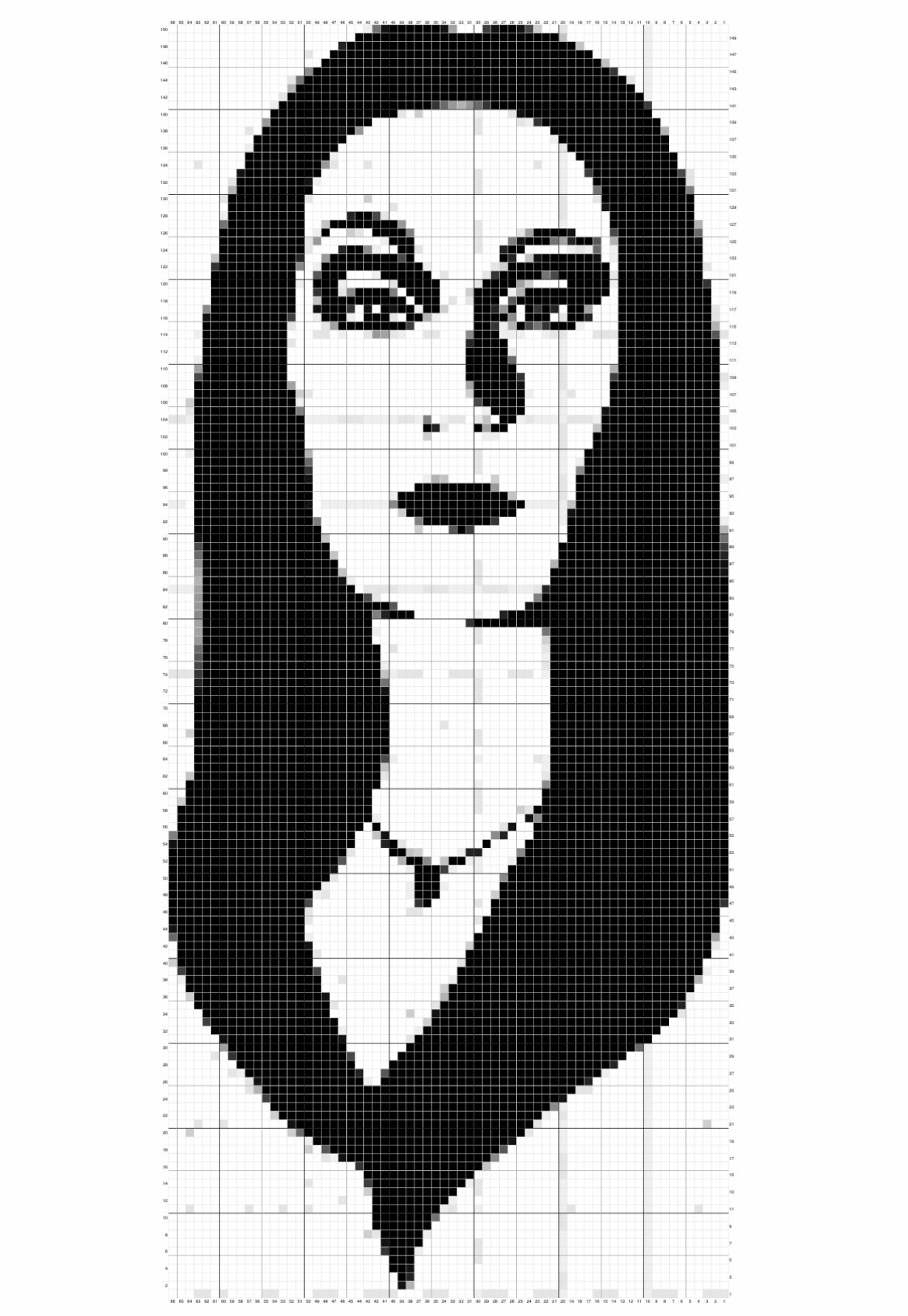 Morticia Addams Cross Stich PDF - Etsy