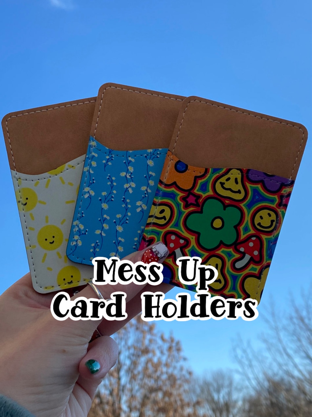 Mess up Card Holders | Adventuringstickers |phone Wallet |card Caddy ...
