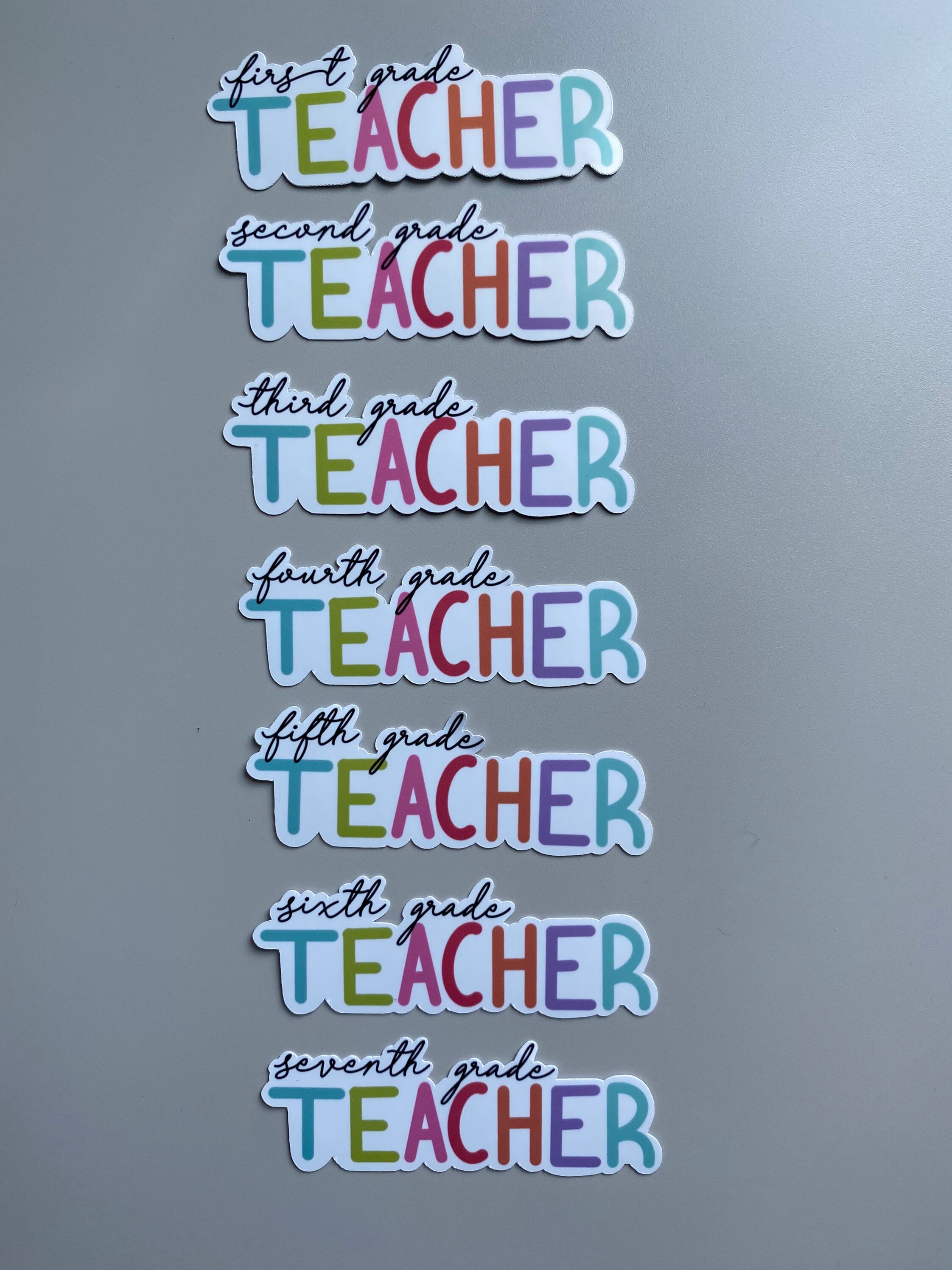 Grade Teacher Custom Sticker Adventuringstickers Back to - Etsy