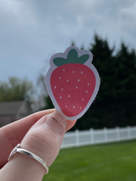 Strawberry Sticker Adventuringstickers Stickers Vinyl | Etsy