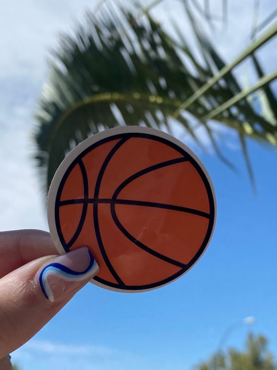 Basketball Vinyl Sticker | Etsy