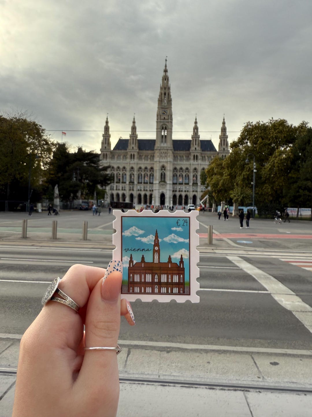 Vienna Austria Stamp Sticker | Travel Stickers | Adventuringstickers ...