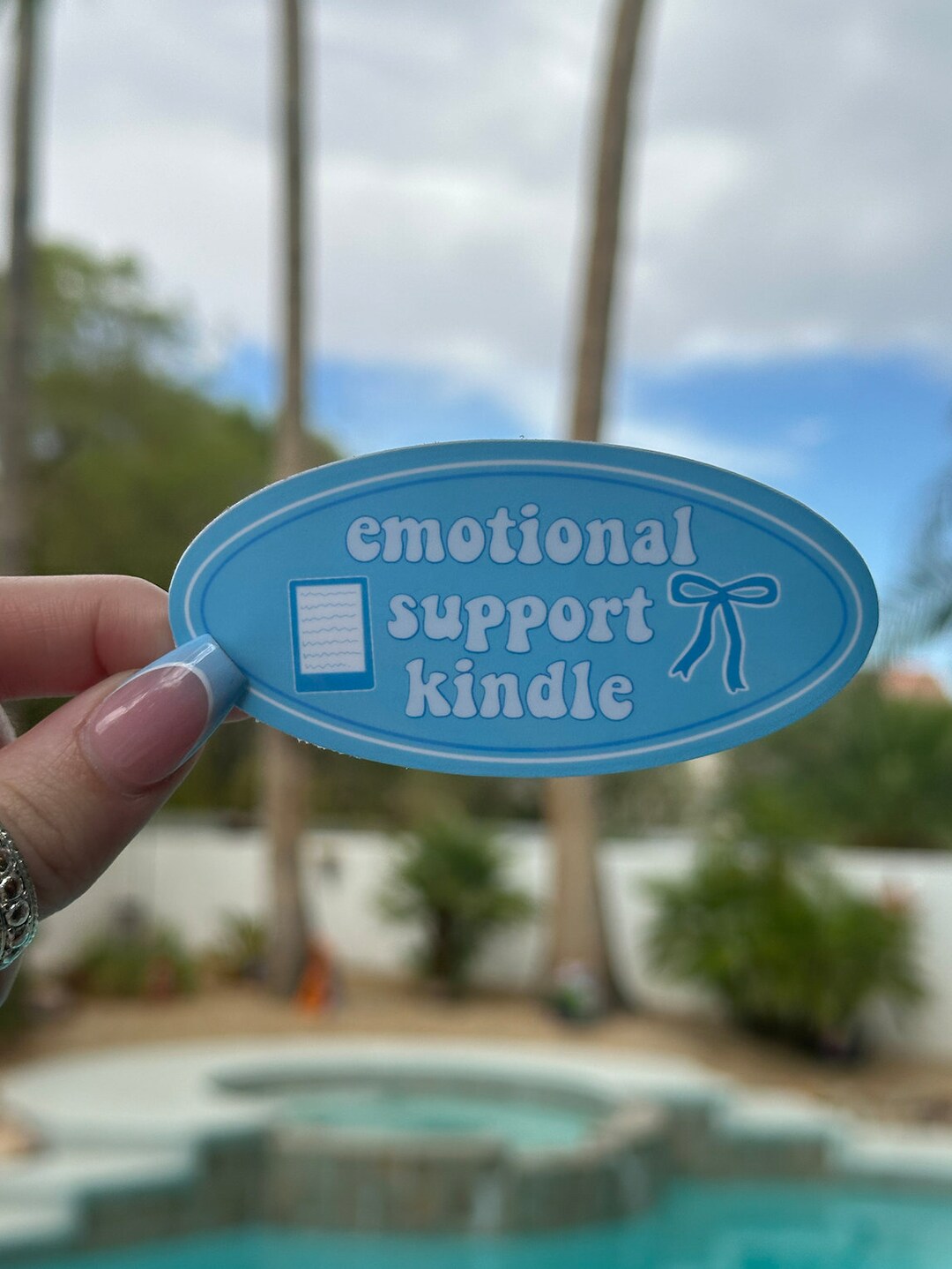Emotional Support Book Sticker | Adventuringstickers | Reading Sticker ...