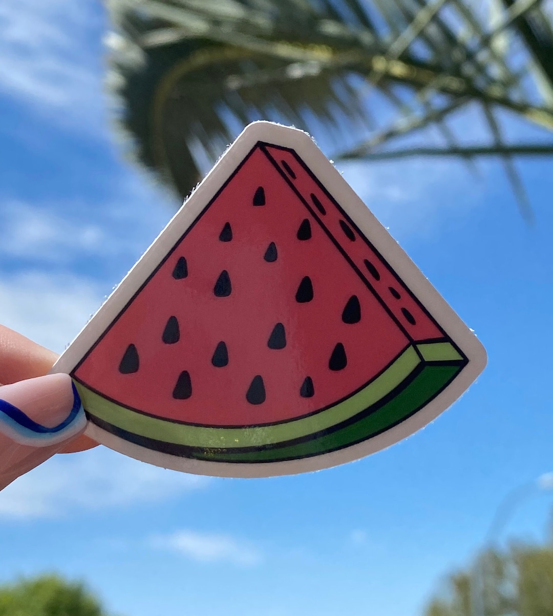 Watermelon Vinyl Sticker - Etsy