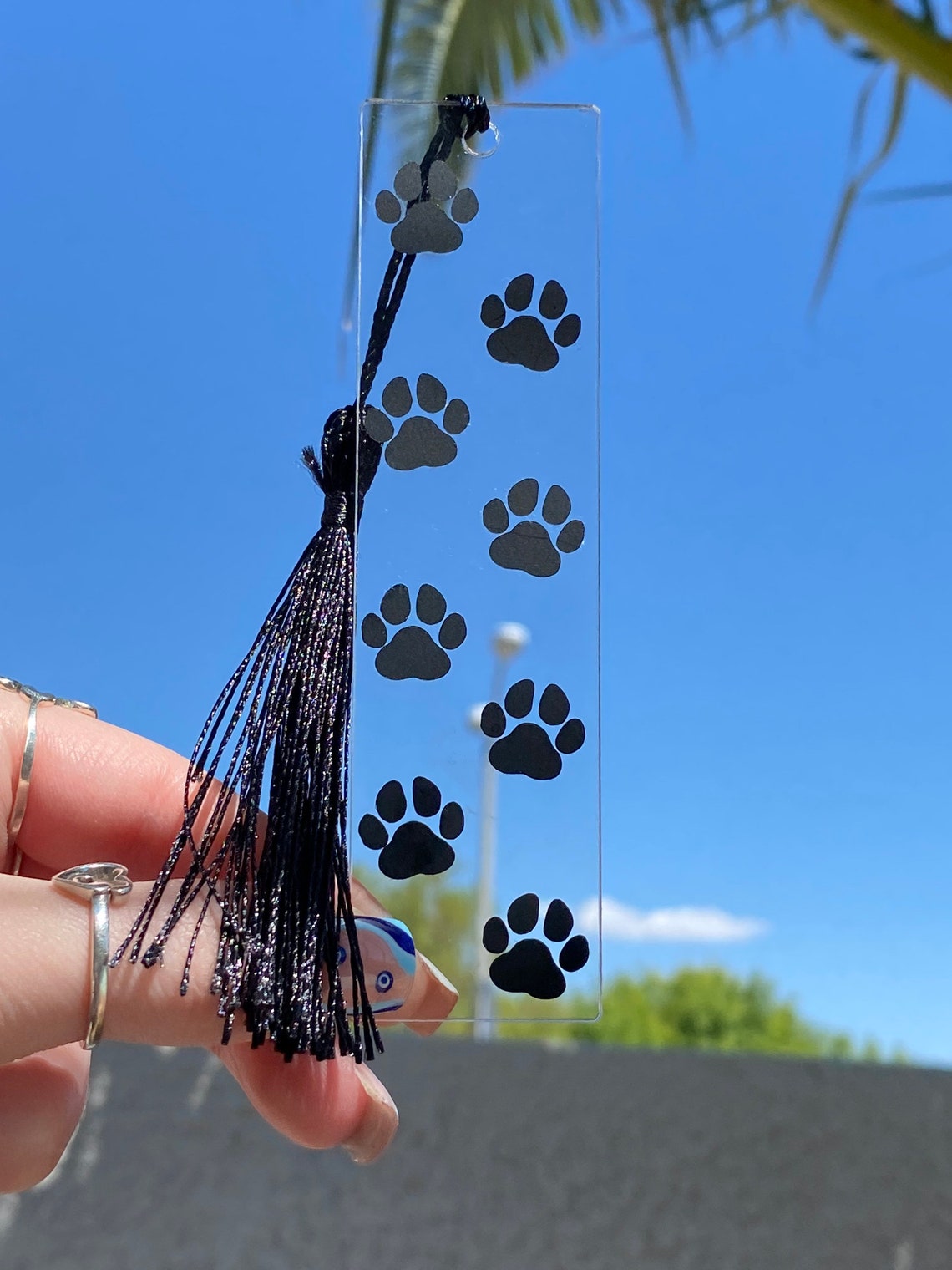 Paw Print Bookmark Adventuringstickers Dog Bookmark - Etsy