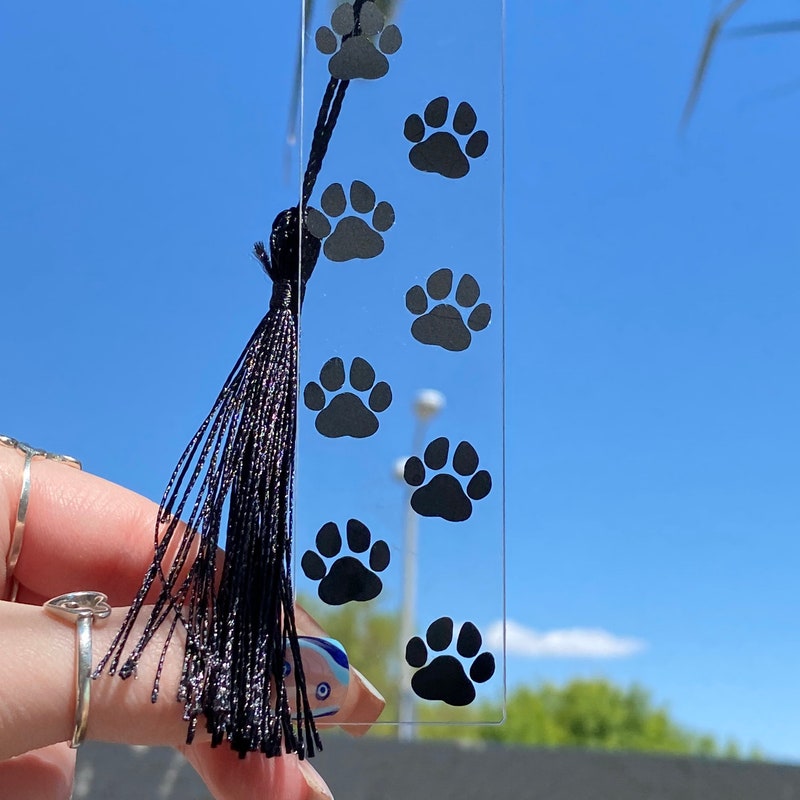 Paw Print Bookmark - Etsy