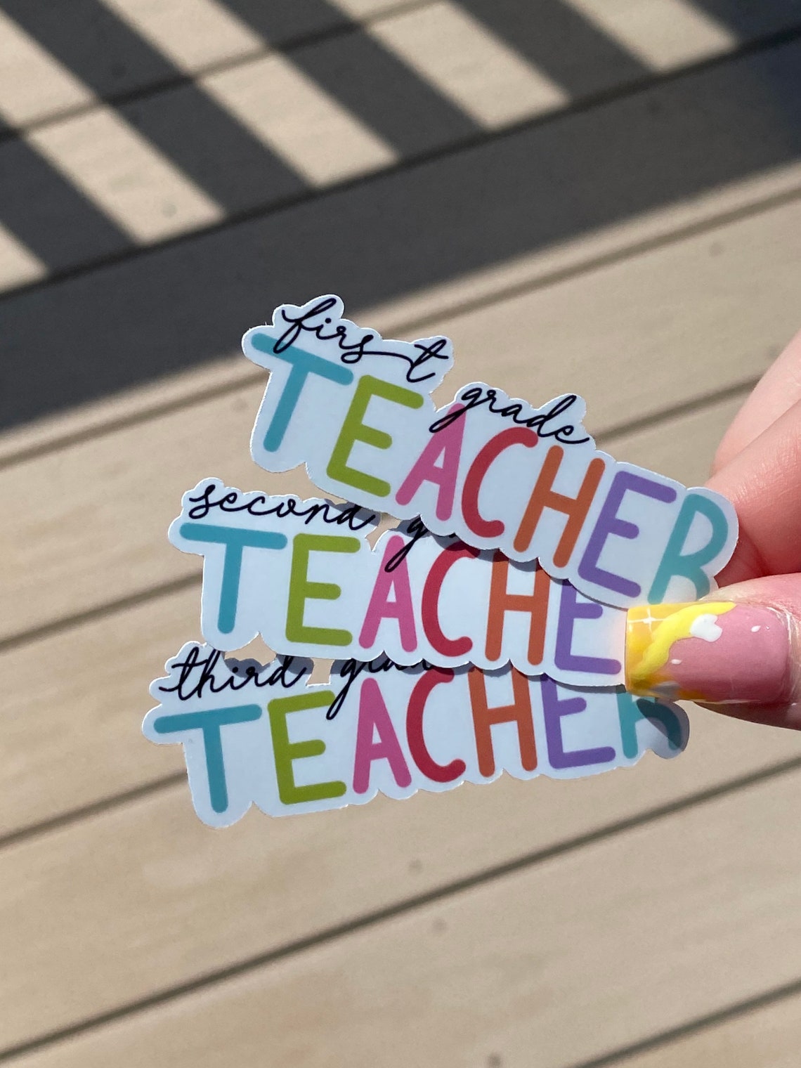 Grade Teacher Custom Sticker Adventuringstickers Back to - Etsy