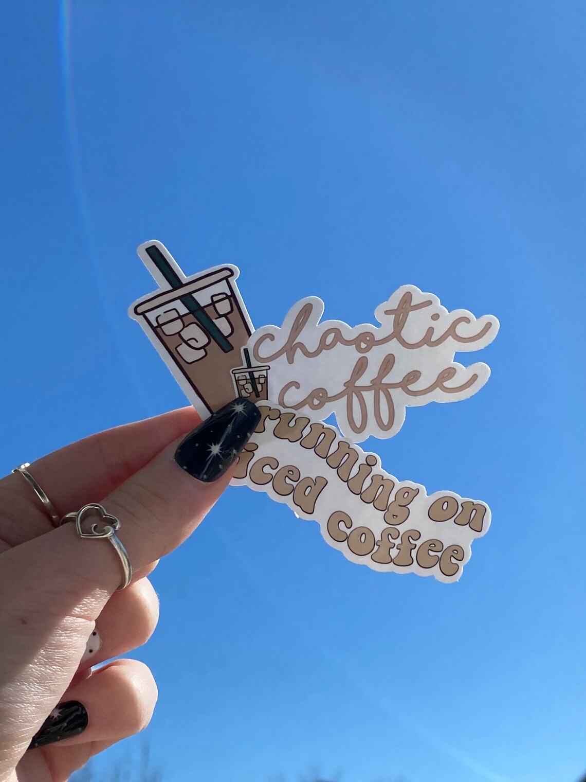 Iced Coffee Sticker | Adventuringstickers | Coffee Sticker | Coffee ...