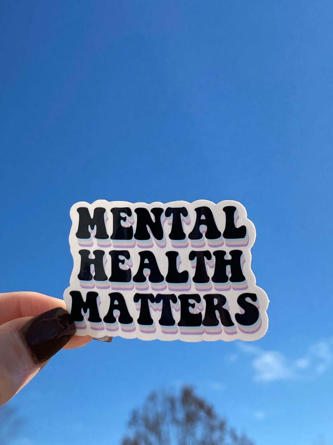 Mental Health Matters Sticker | Adventuringstickers | Cute Stickers ...