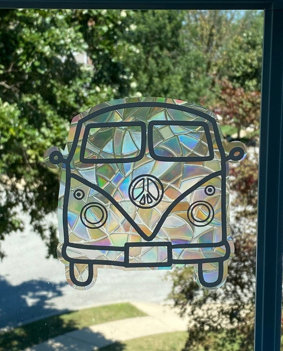 Bus Sun Catcher Adventuringstickers Sun Catchers Vinyl - Etsy