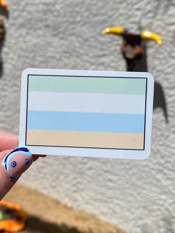 Unlabeled Pride Flag Adventuringstickers Pride Sticker - Etsy