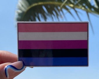 Demiflux Demifluid Pride Flag Heart Sticker Die Cut Vinyl - Etsy