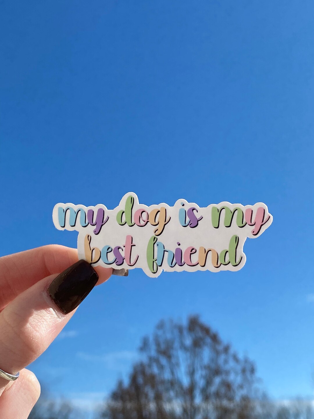 My Dog is My Best Friend Vinyl Sticker | Adventuringstickers | Stickers ...