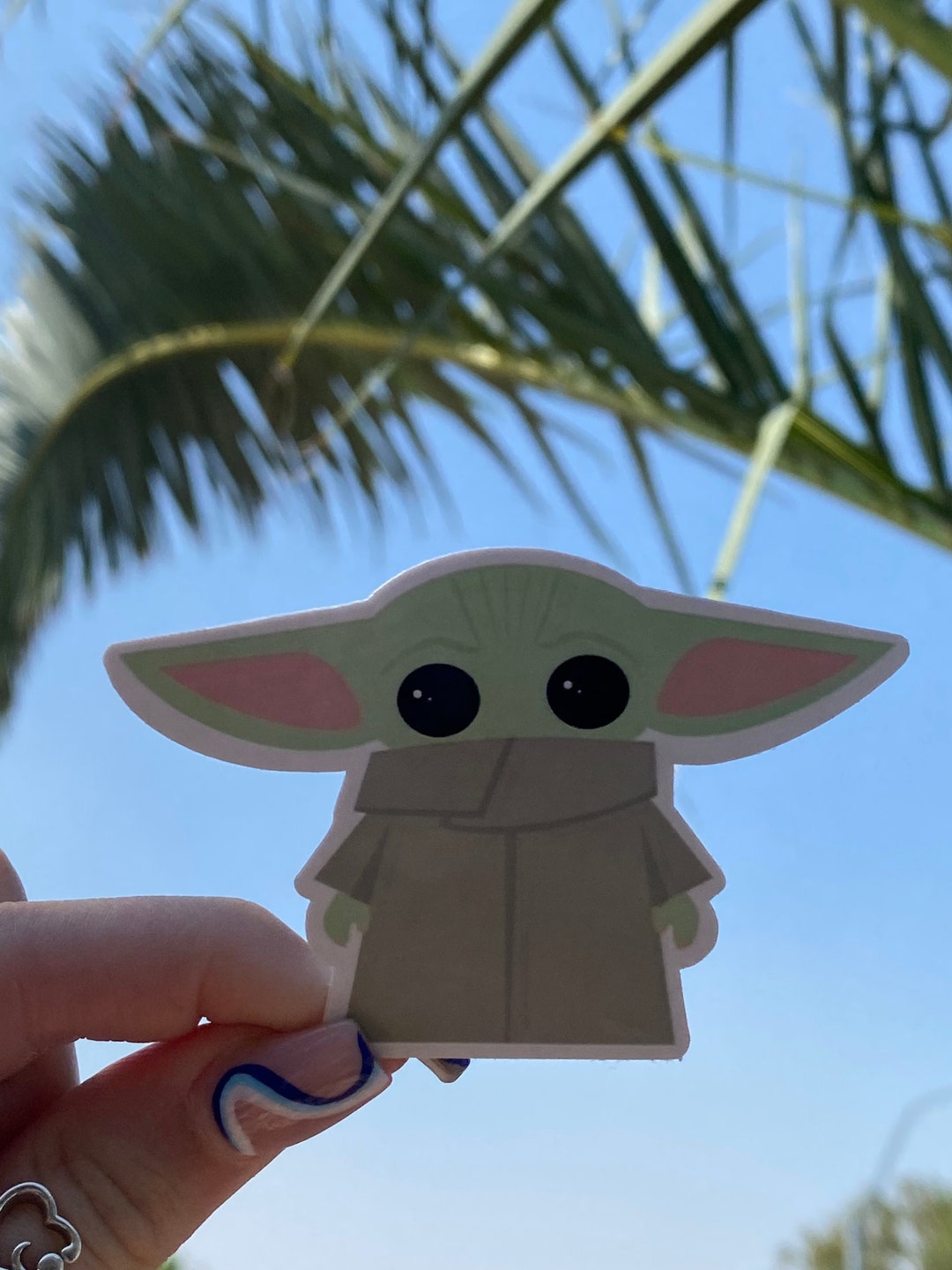 Baby Yoda Vinyl Sticker | Adventuringstickers | Cute Stickers | Trendy ...