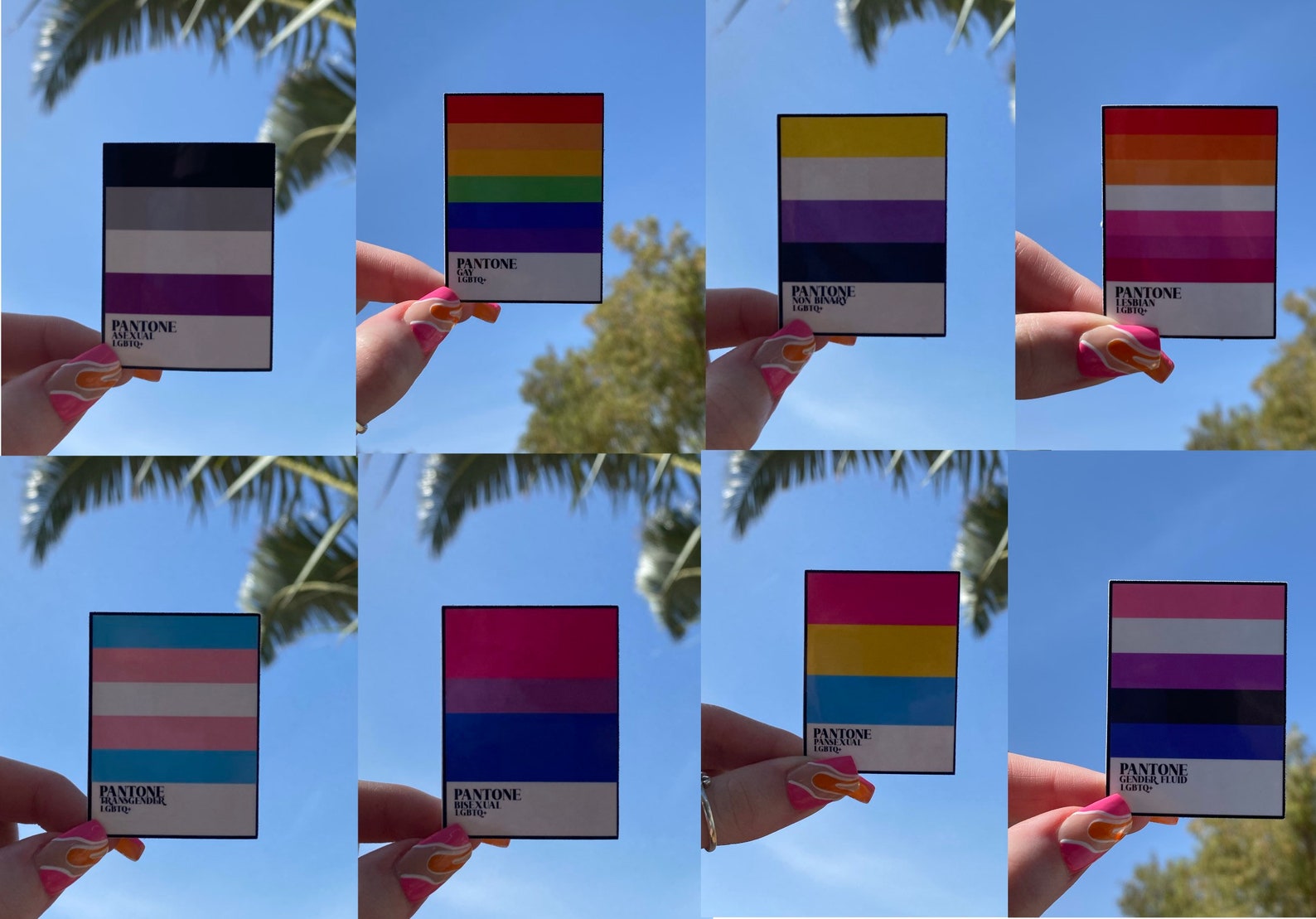 Pride Flag Paint Swatches Adventuringstickers cute - Etsy