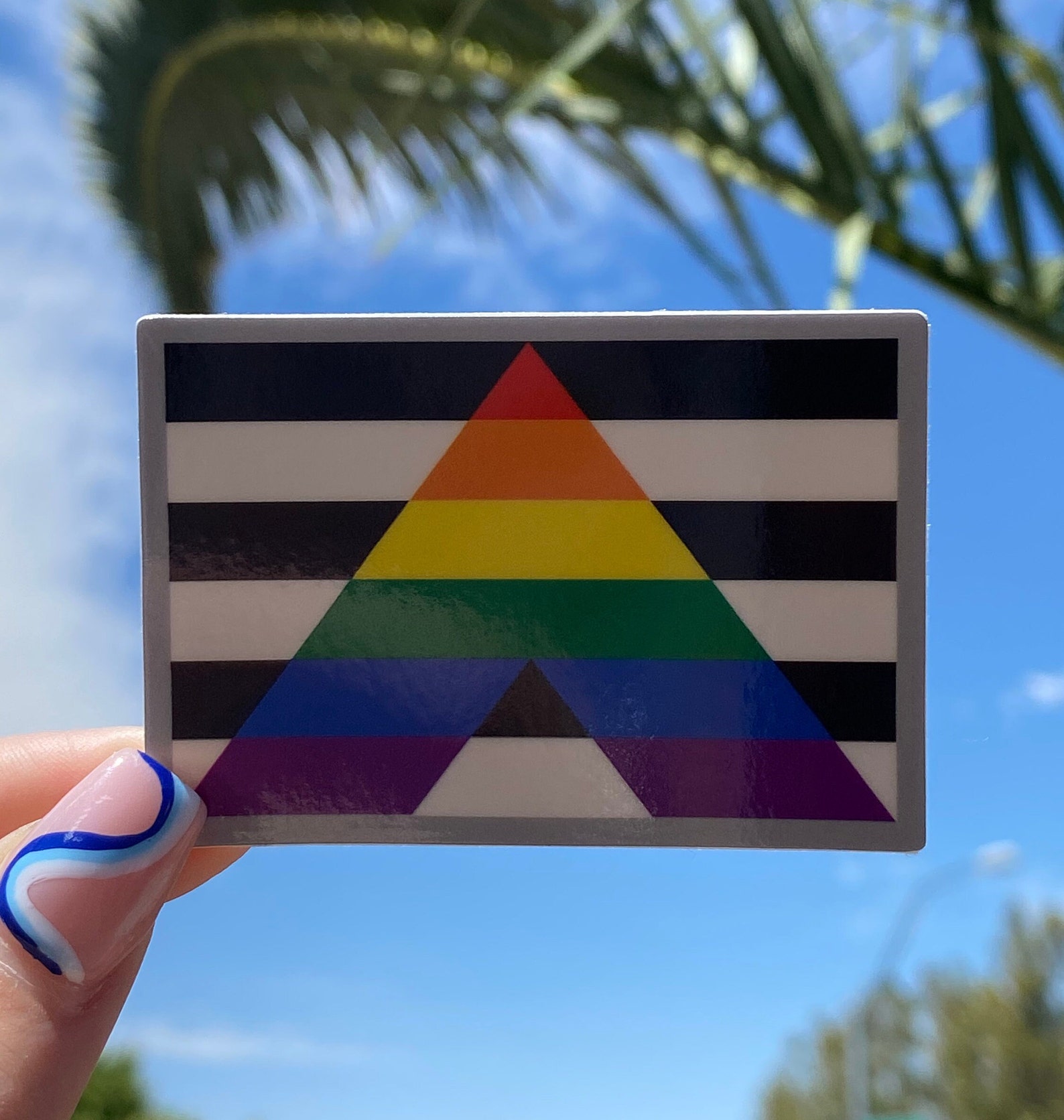 Straight Ally Flag Vinyl Pride Sticker | Etsy
