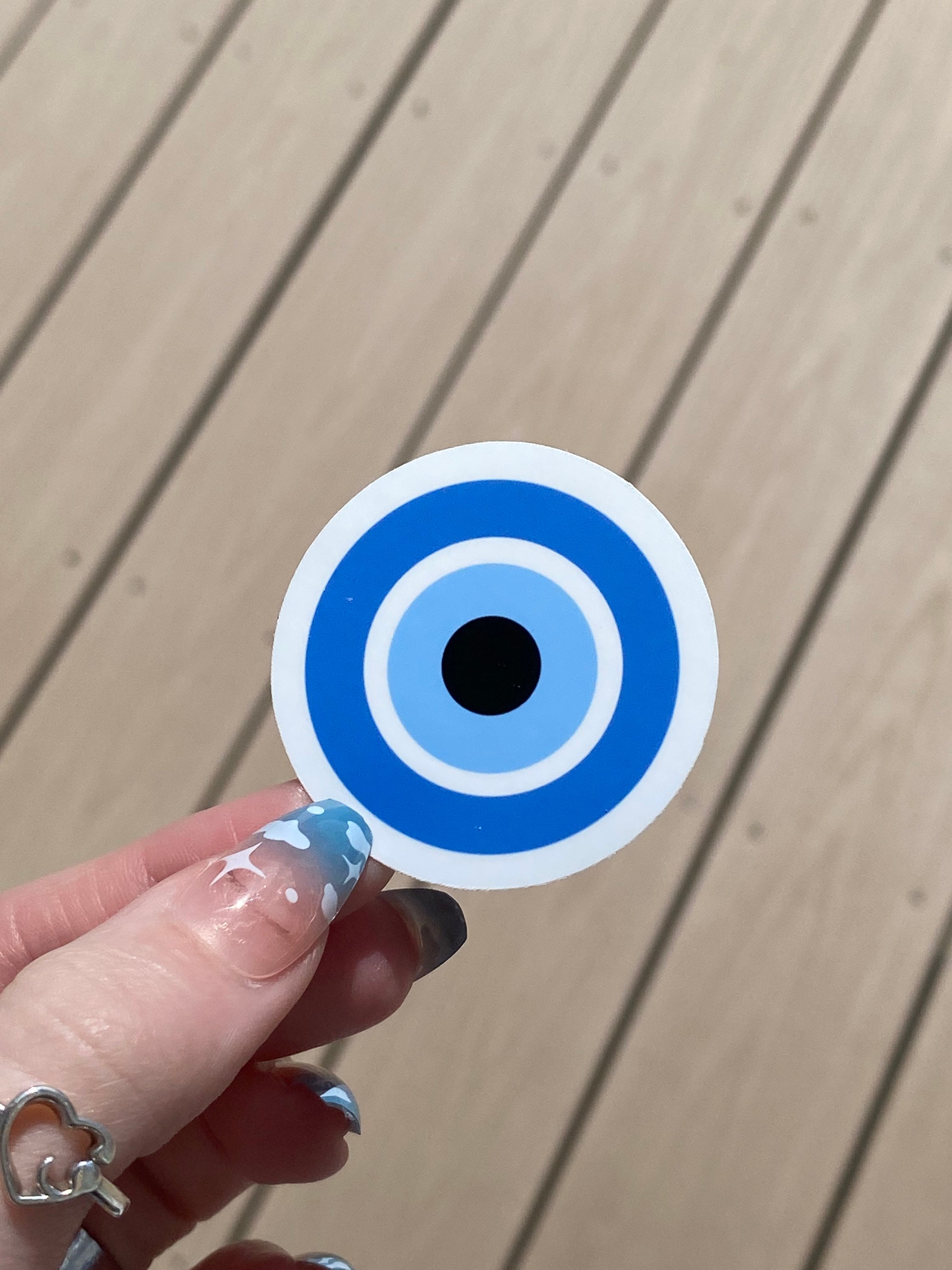 Evil Eye Sticker Adventuringstickers Stickers Evil Eye - Etsy