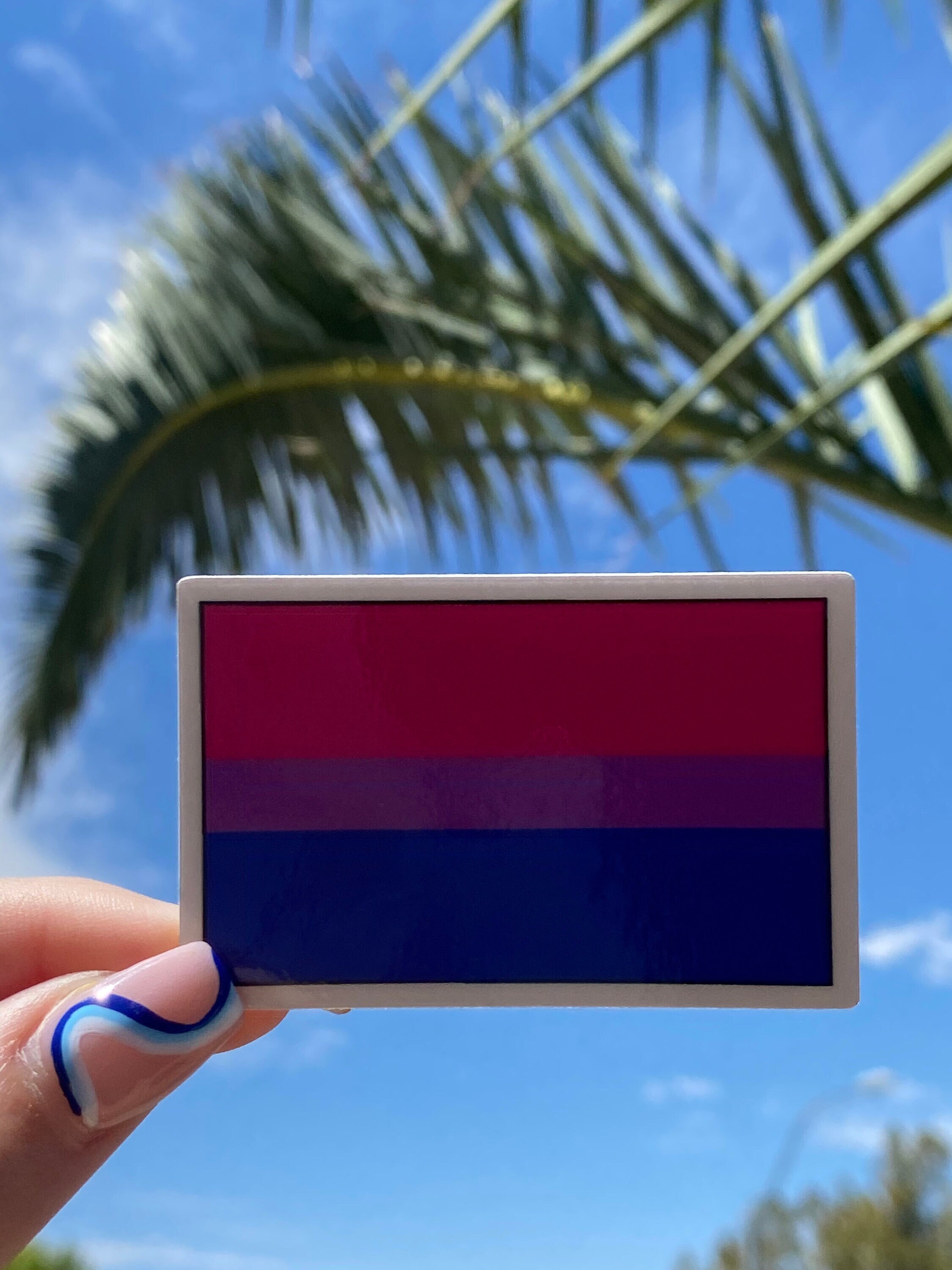 Bi Pride Flag Sticker - Etsy