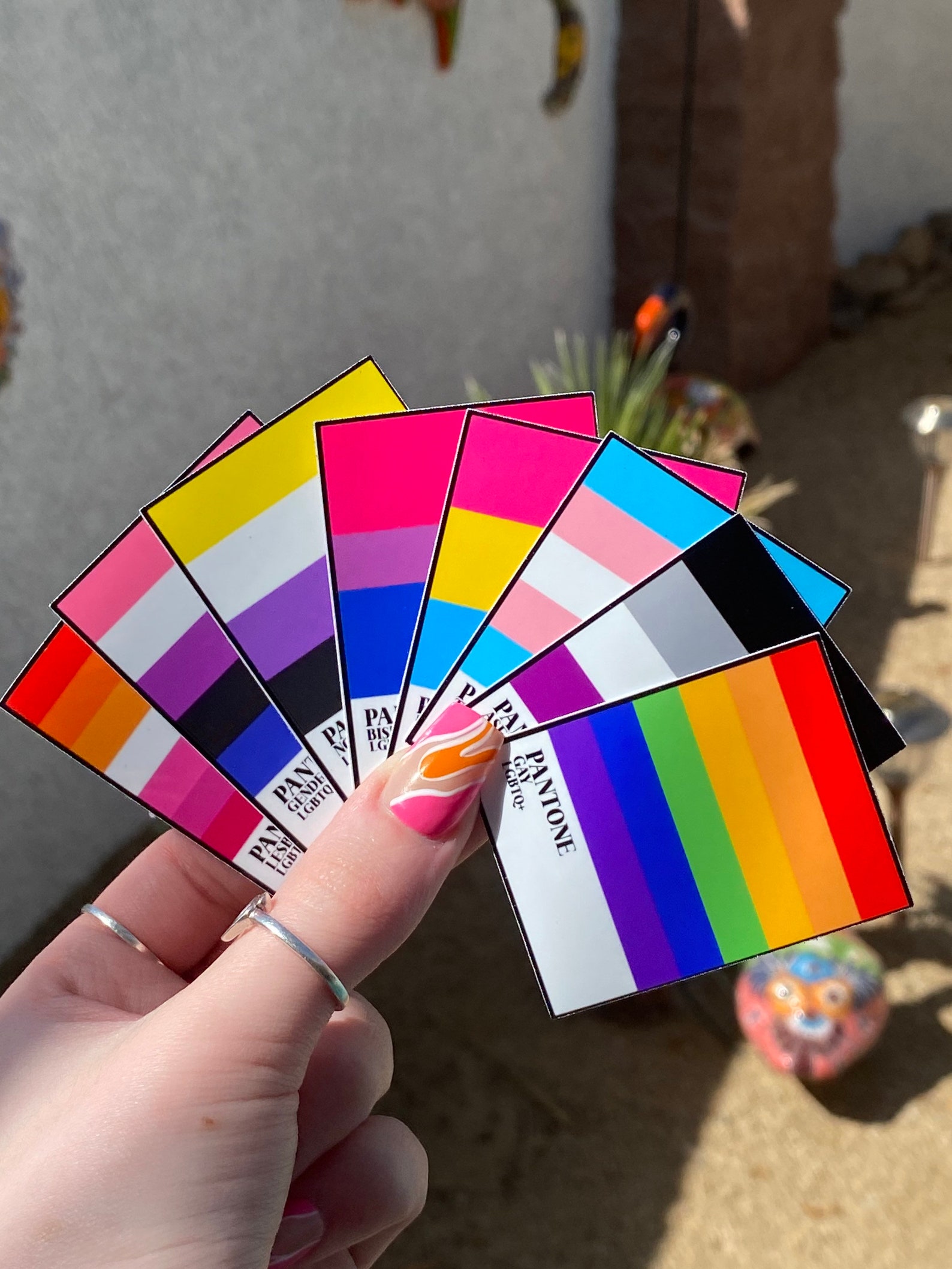 Pride Flag Paint Swatches Adventuringstickers cute - Etsy