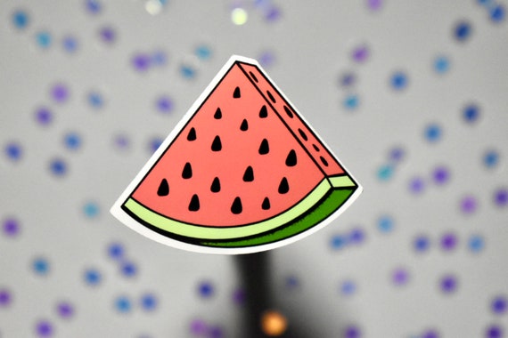 Watermelon Vinyl Sticker | Etsy