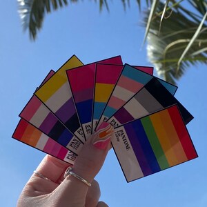 Pride Flag Paint Swatches | | Adventuringstickers |cute Stickers ...