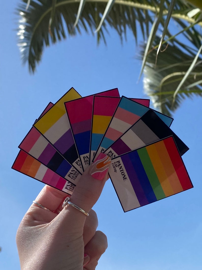 Pride Flag Paint Swatches Adventuringstickers cute - Etsy