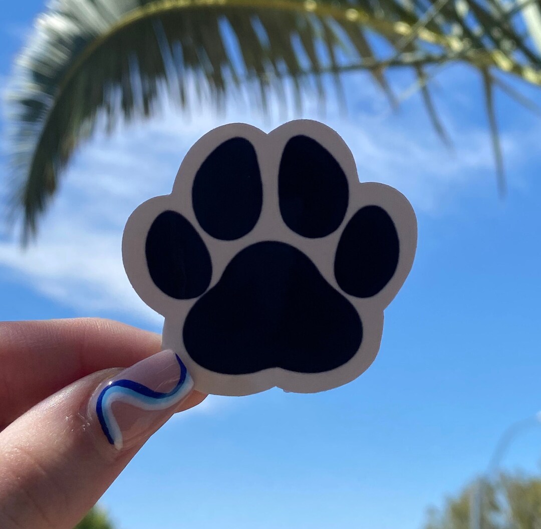 Paw Print Vinyl Sticker | Adventuringstickers | Dog Sticker | Paw Print ...