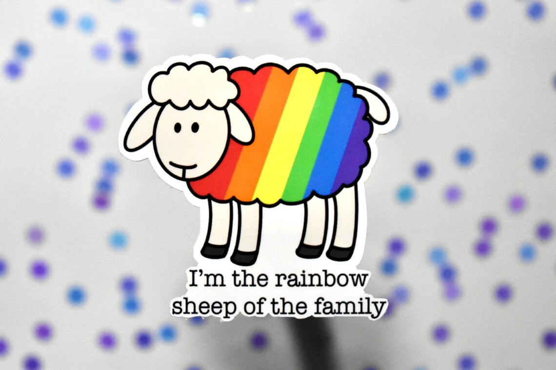 Im the Rainbow Sheep of the Family Vinyl Pride Sticker | Etsy