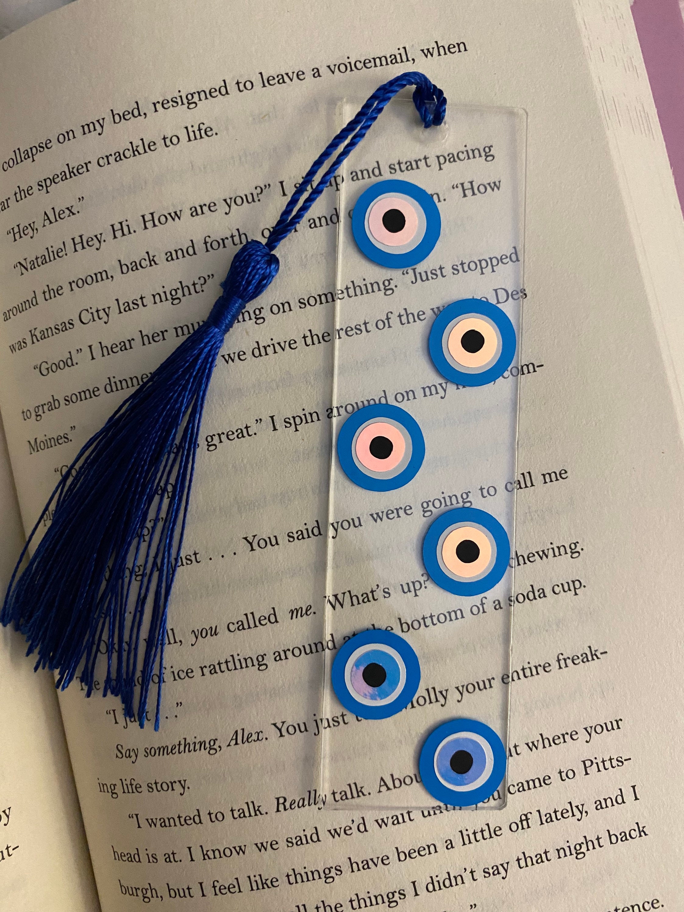 Evil Eye Bookmark Adventuringstickers Evil Eye Bookmark - Etsy
