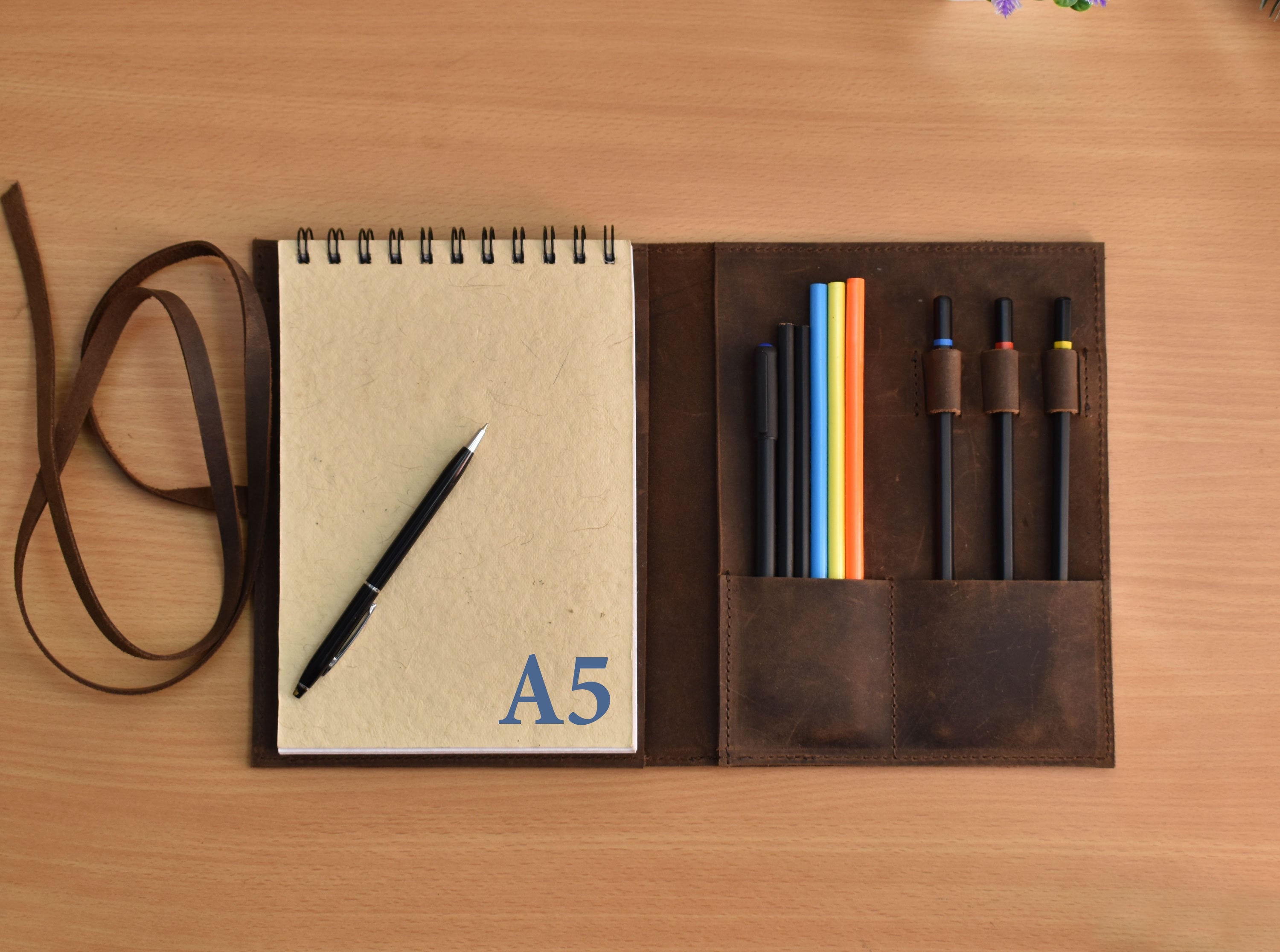 Leather A5 Sketchbook Cover Personalized Artist Gifts. - Etsy